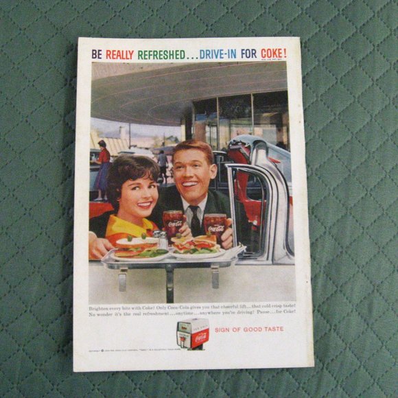 Coca Cola | Accessories | Coca Cola Coke October 959 Print Ad | Poshmark